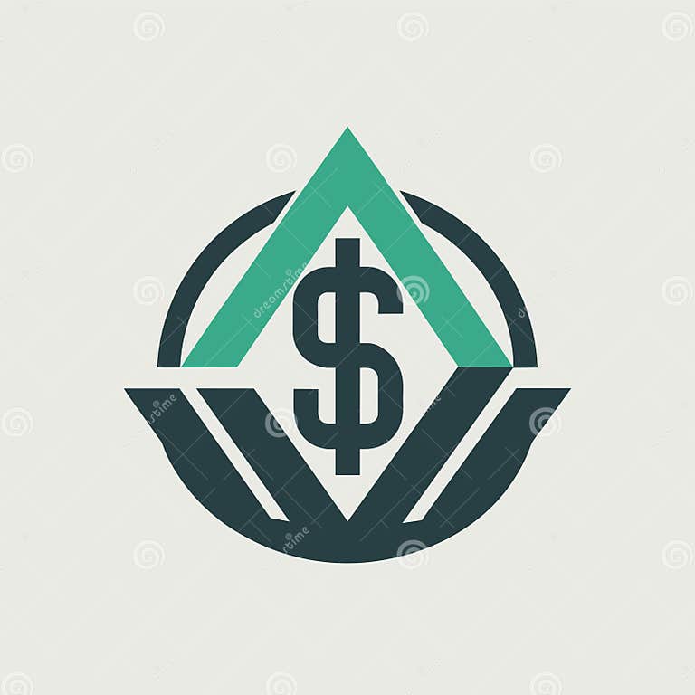 Minimalistic Dollar Sign Logo with Negative Space, a Minimalistic Logo ...