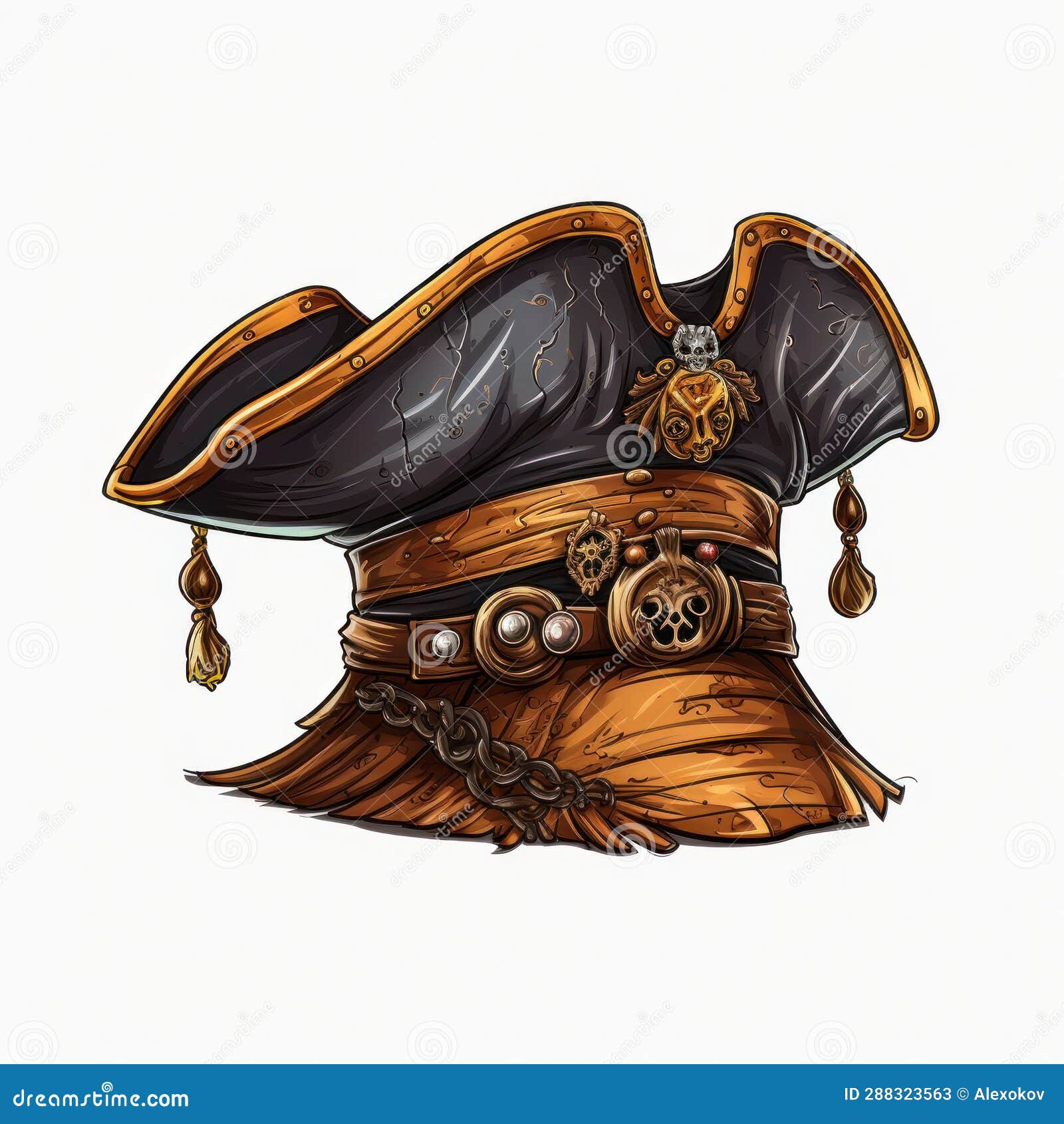 Minimalistic Draw of a Simple Pirate Hat AI Generated Stock ...
