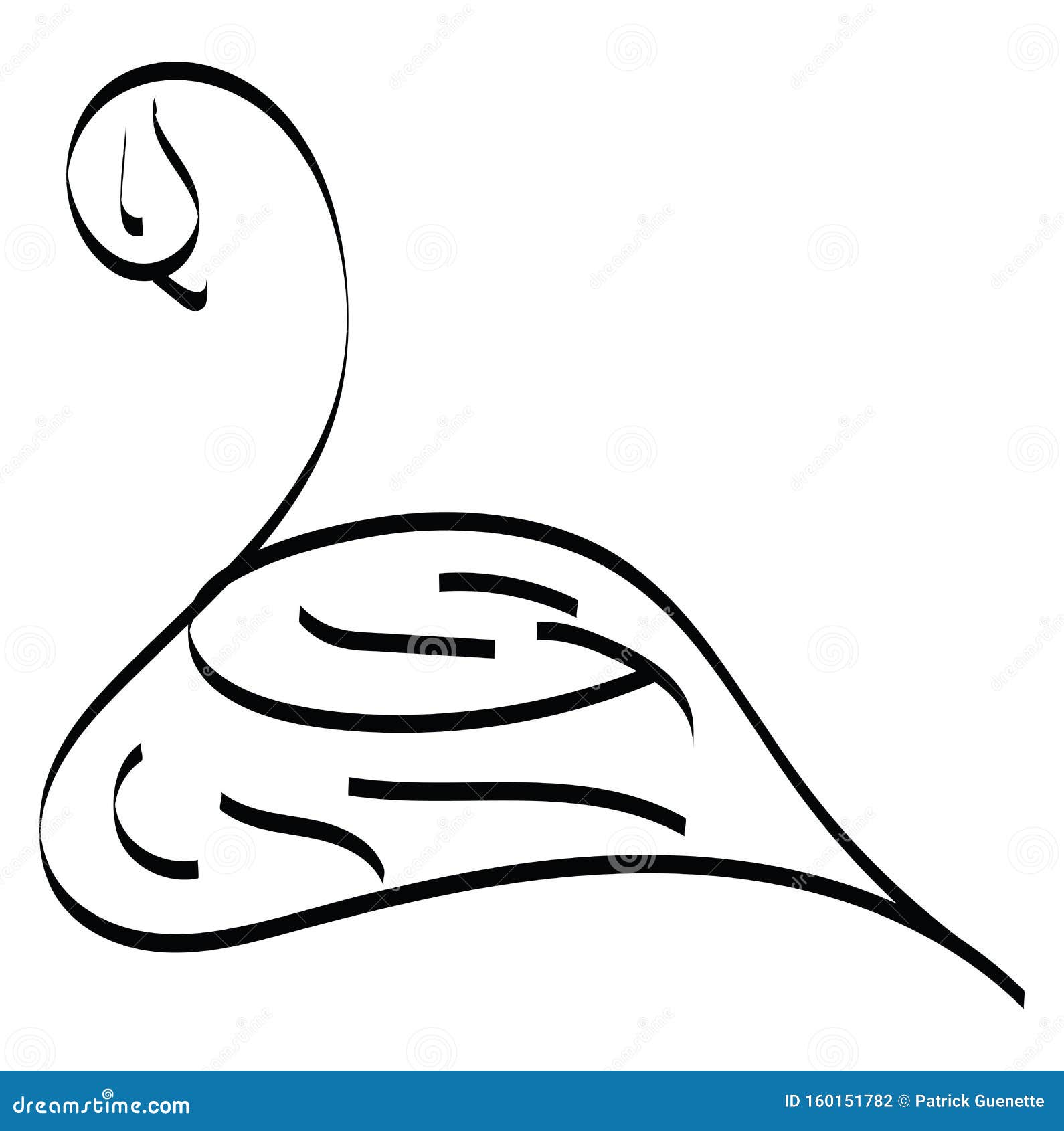 Minimalistic 2d Swan Logo In Muted Seascapes Style Stock Illustration ...