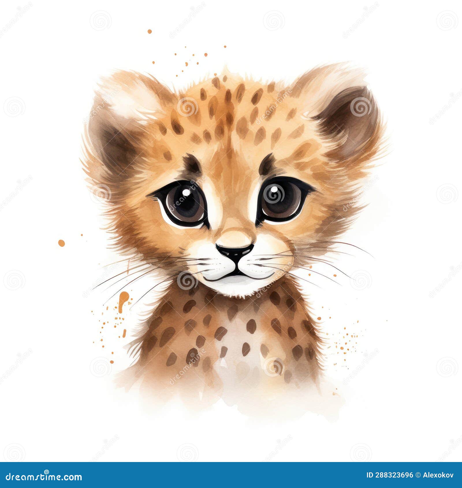 Minimalistic Drawings of a Cheetah AI Generated Stock Illustration ...