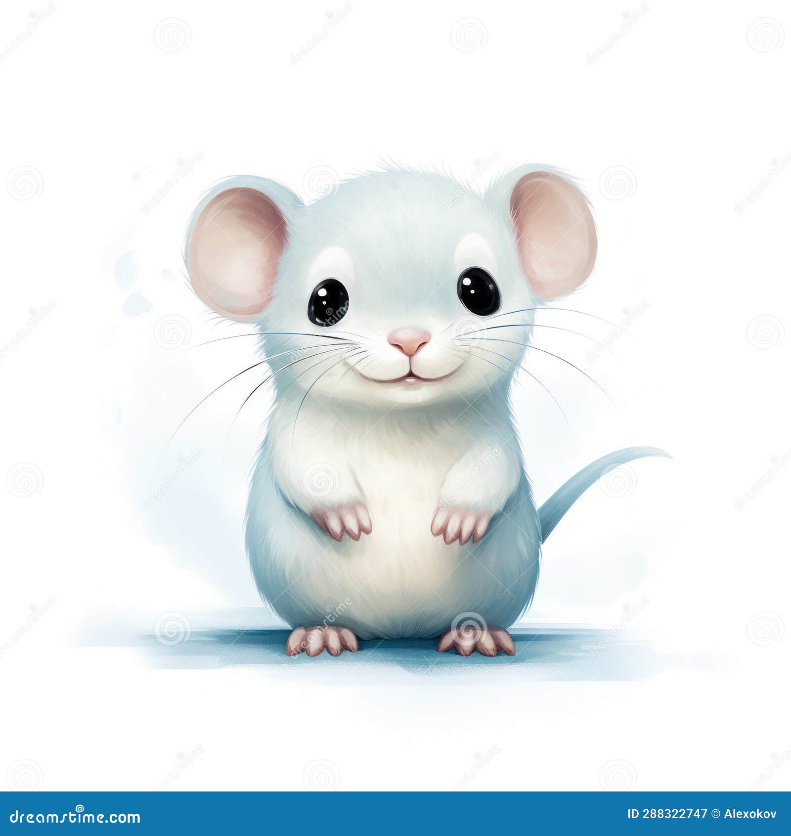 Minimalistic Drawings of a Simple Arctic Shrew AI Generated Stock ...