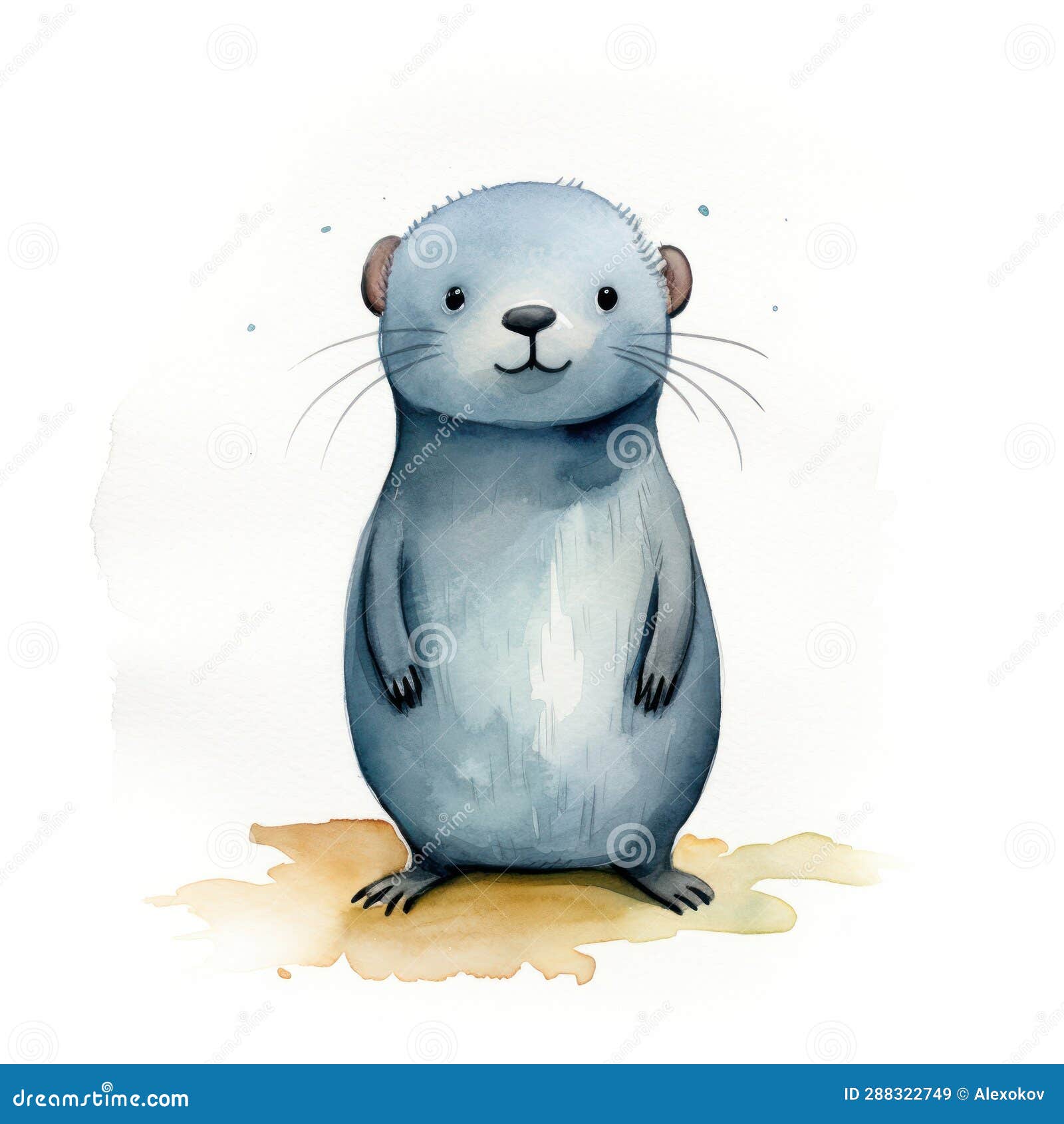 Minimalistic Drawings of a Simple Arctic Shrew AI Generated Stock ...