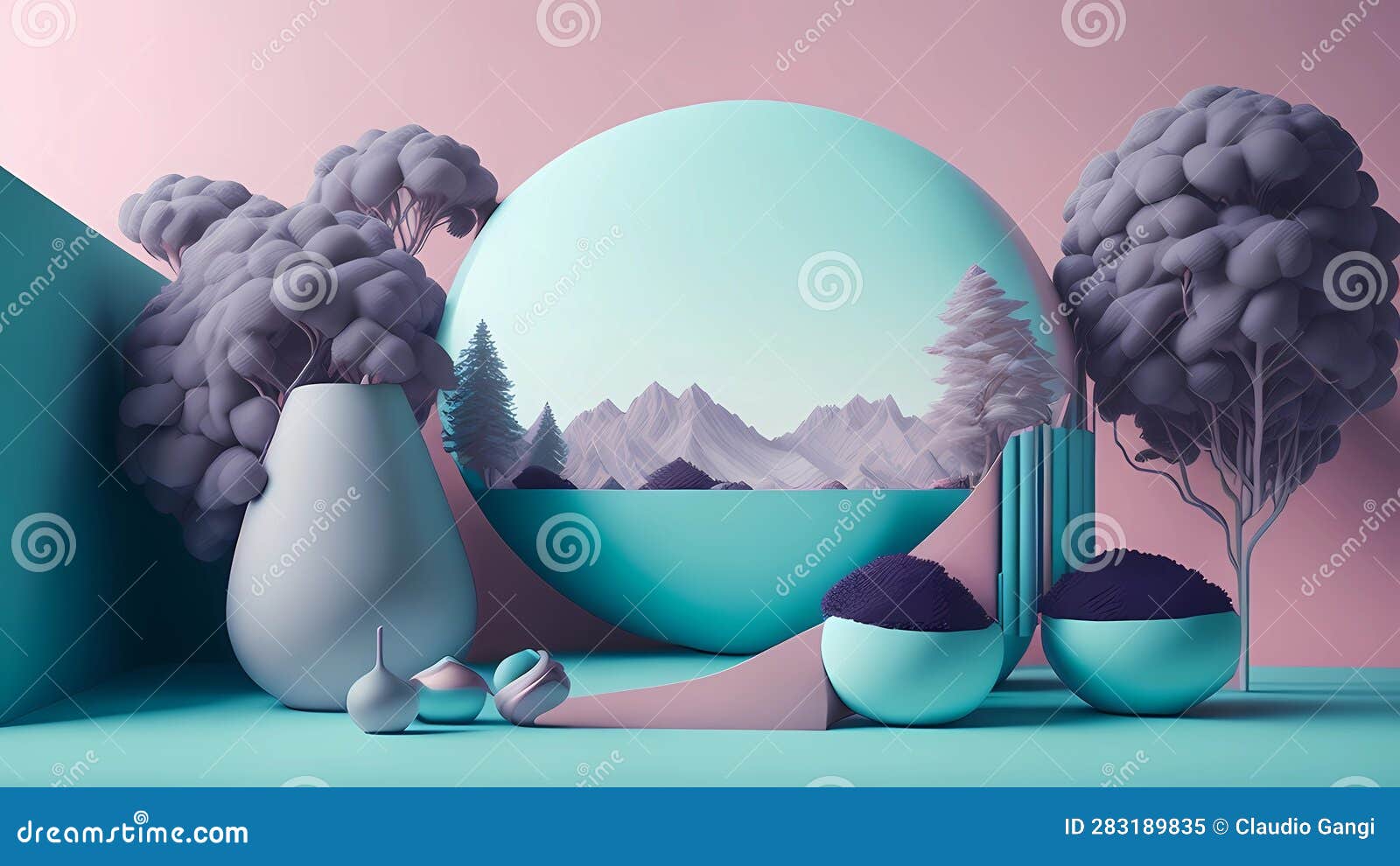 Dreamy Ethereal Landscapes Abstract Painting - Abstract Background ...