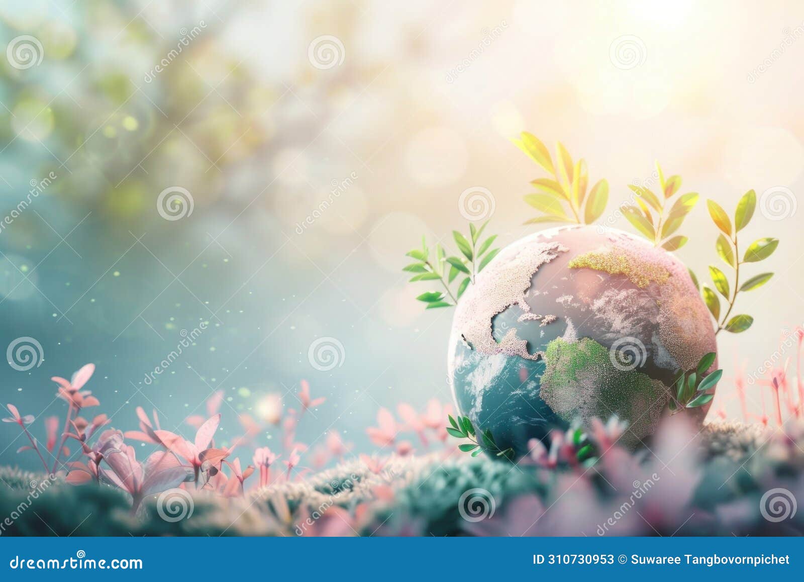 A Minimalistic Earth Day Background.and Eco Friendly Design Stock ...