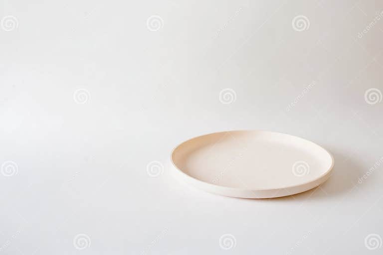 Minimalistic Thin Empty Cake Platter for Elegant Food Presentation or ...