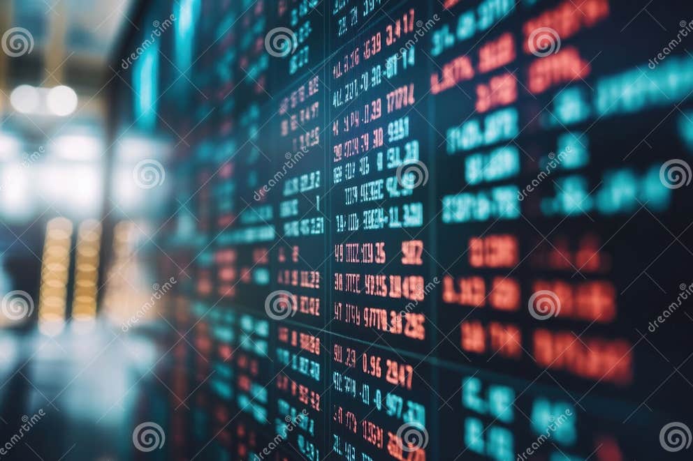 Minimalistic Financial Data Display for Stock Exchange Visualization ...
