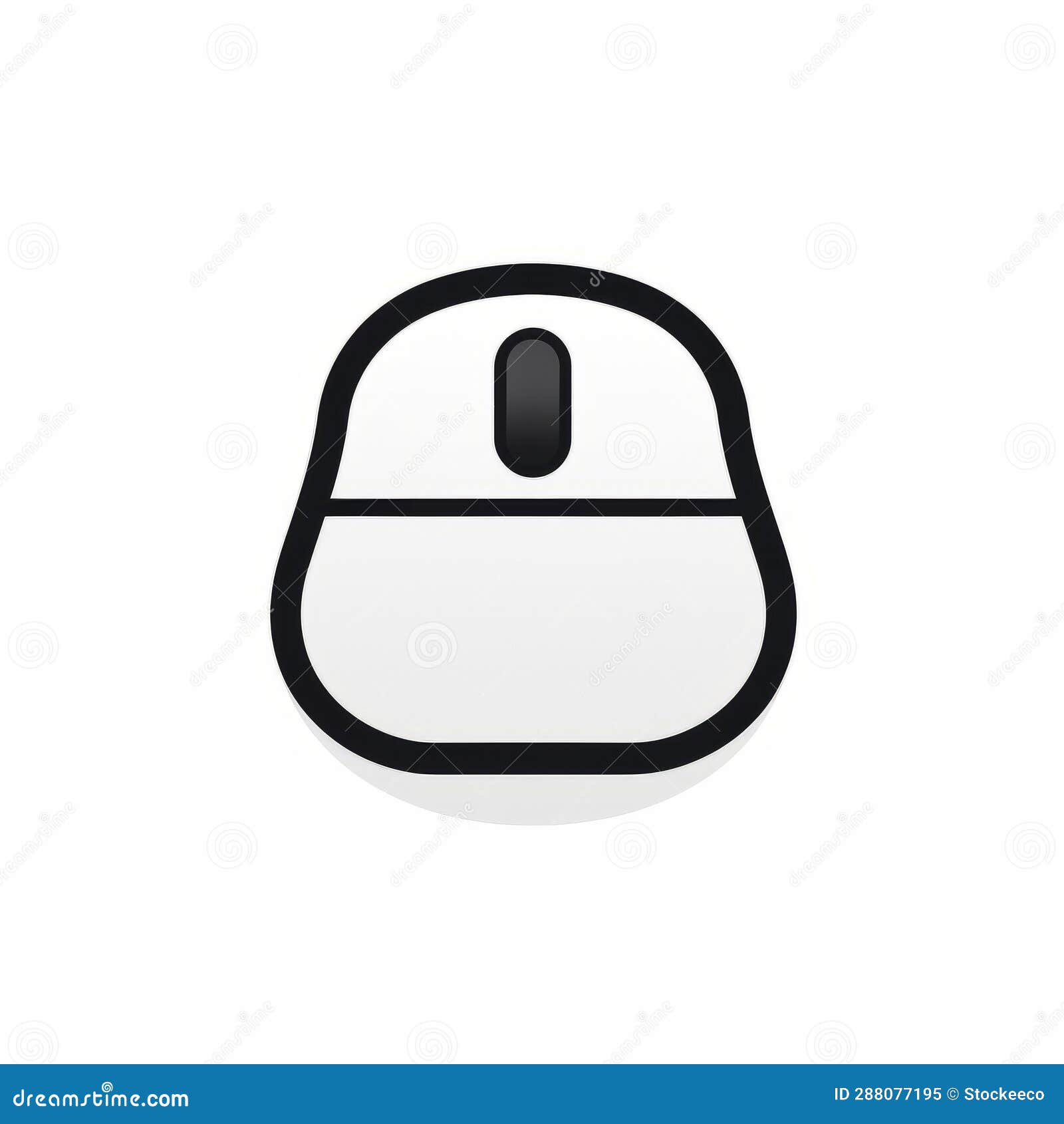 Minimalistic Flat Icon of a Computer Mouse Stock Illustration ...