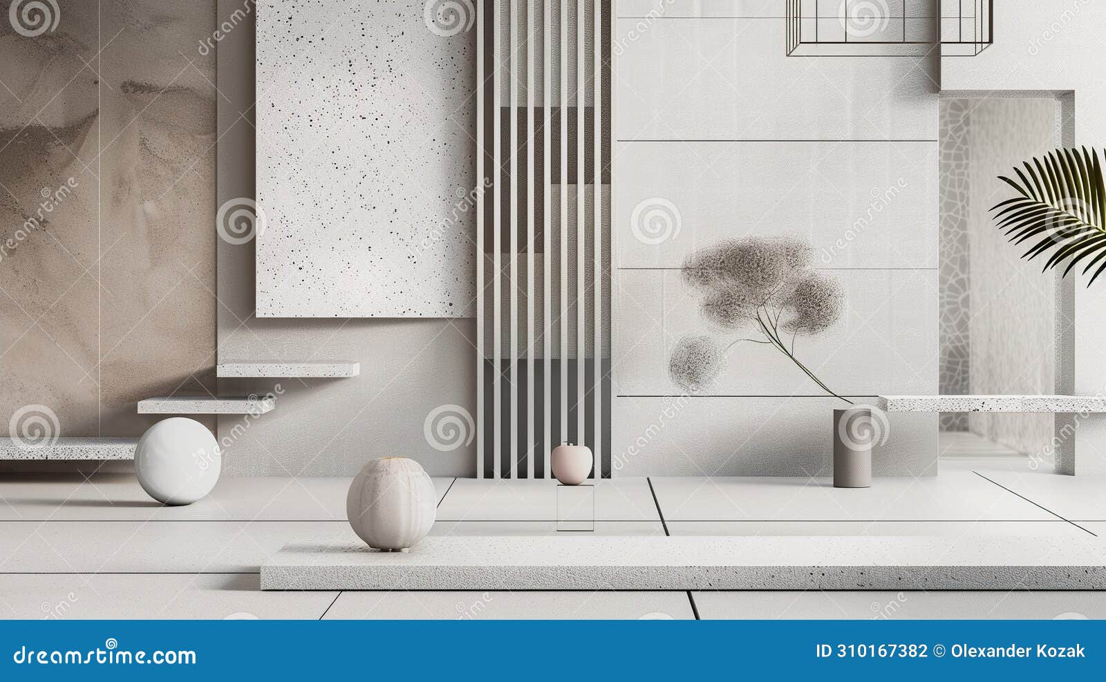 Minimalistic Flat Lay Composition of Architectural Trend Design Stock ...