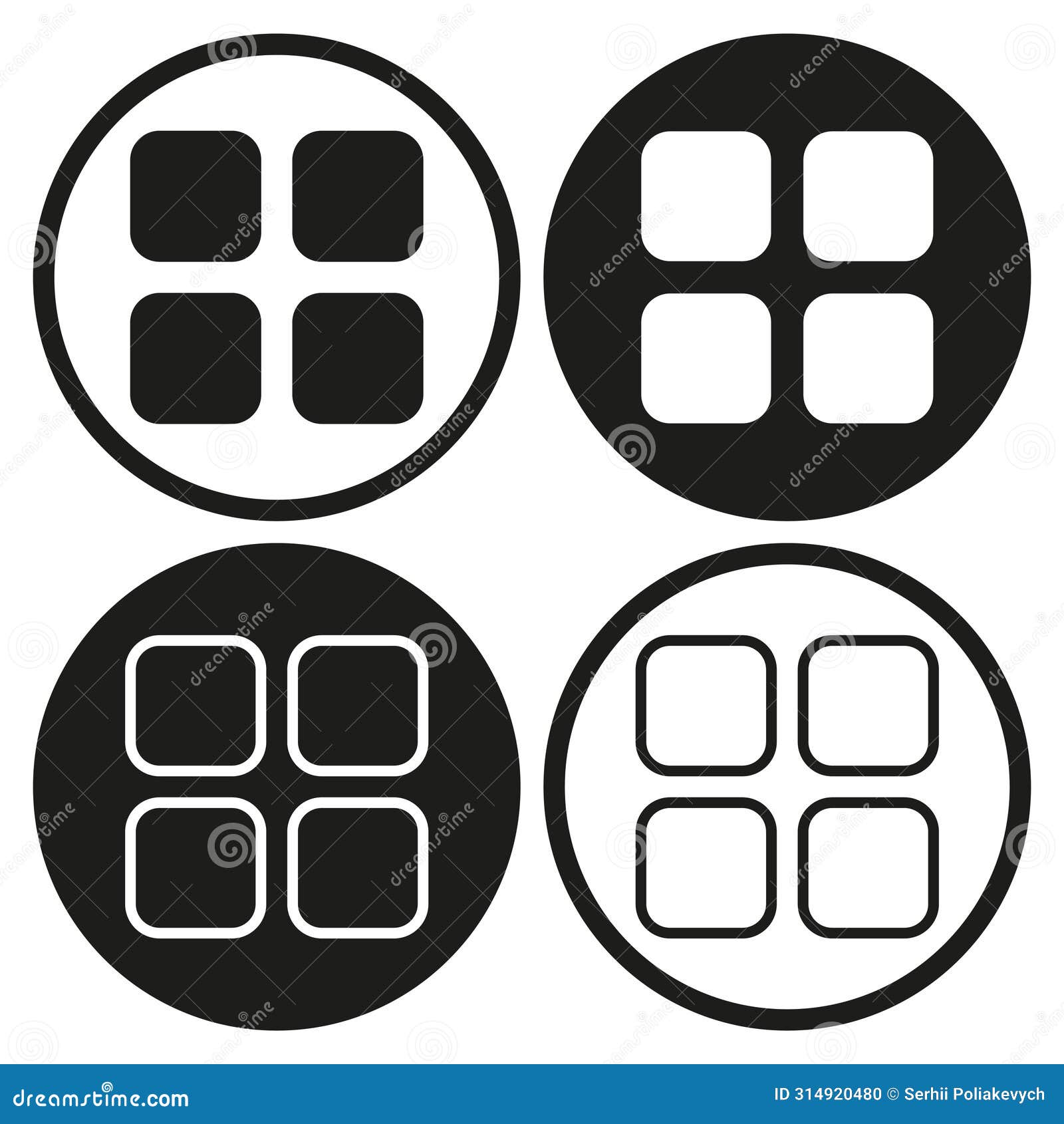 Minimalistic Geometric Patterns. Contrast Circle Designs. Modern ...