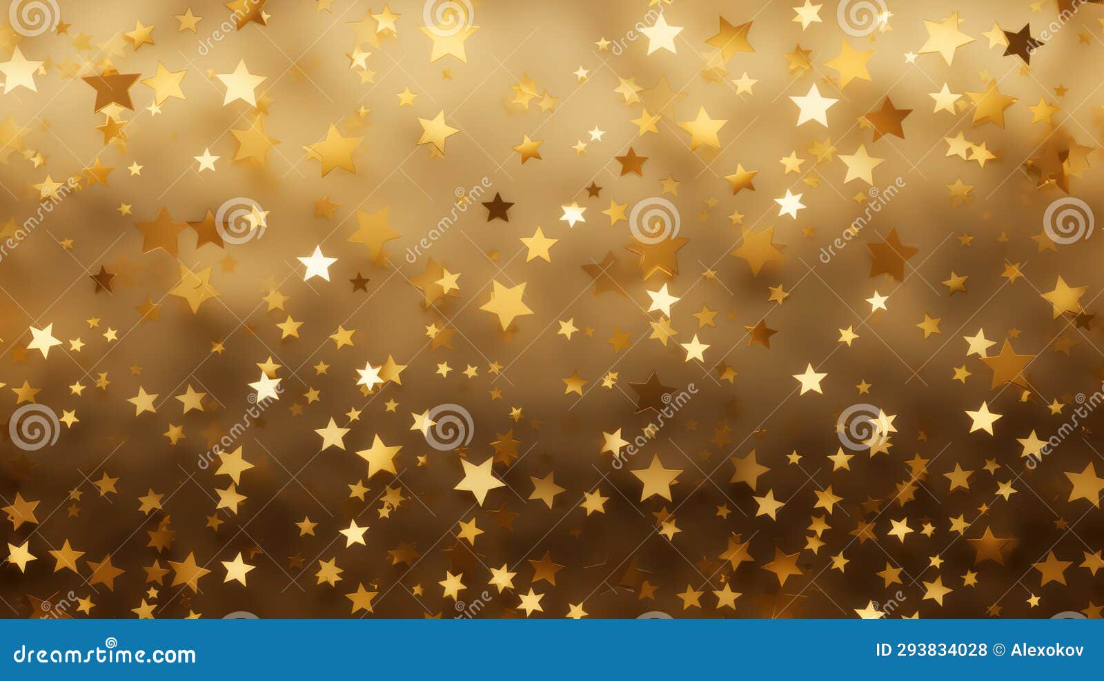 Minimalistic Golden Stars on Clean Background AI Generated Stock ...
