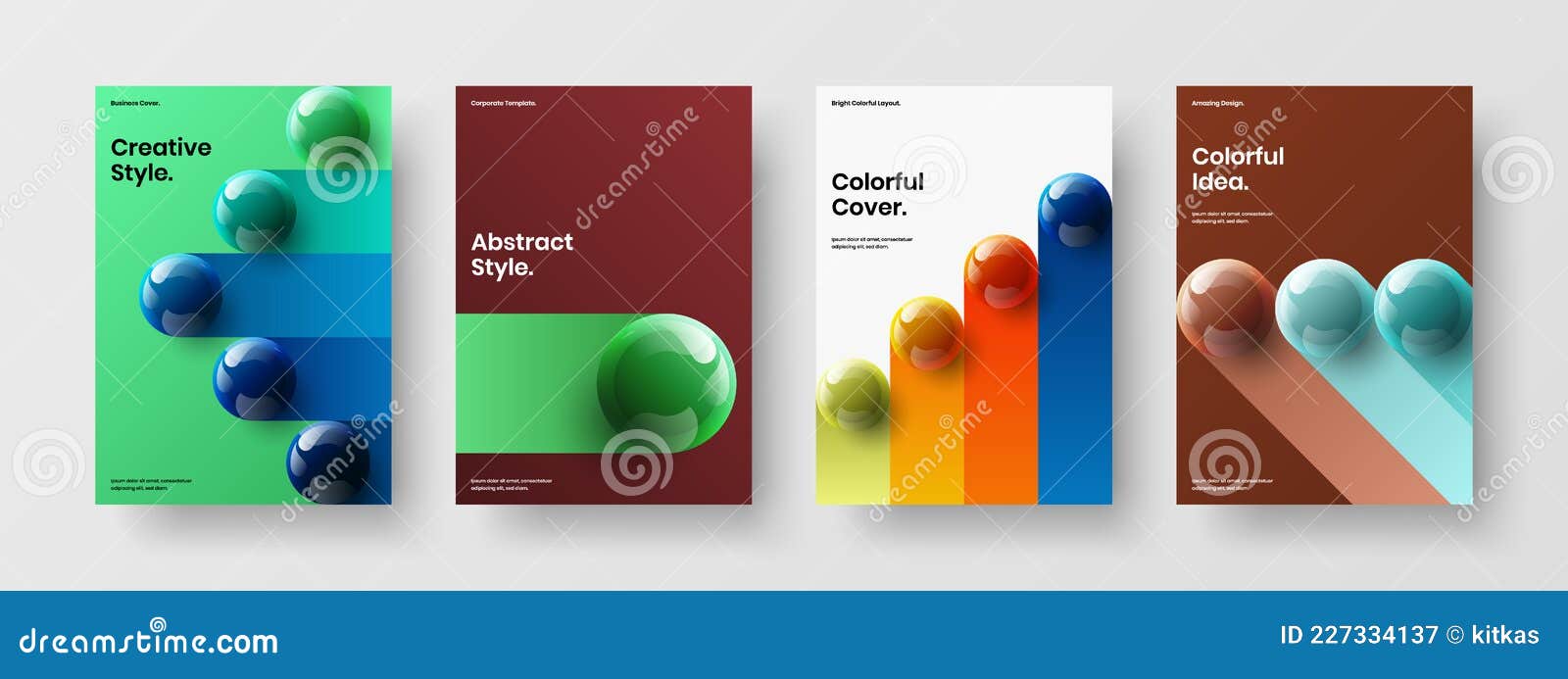 Minimalistic Handbill A4 Design Vector Concept Composition Stock Vector ...