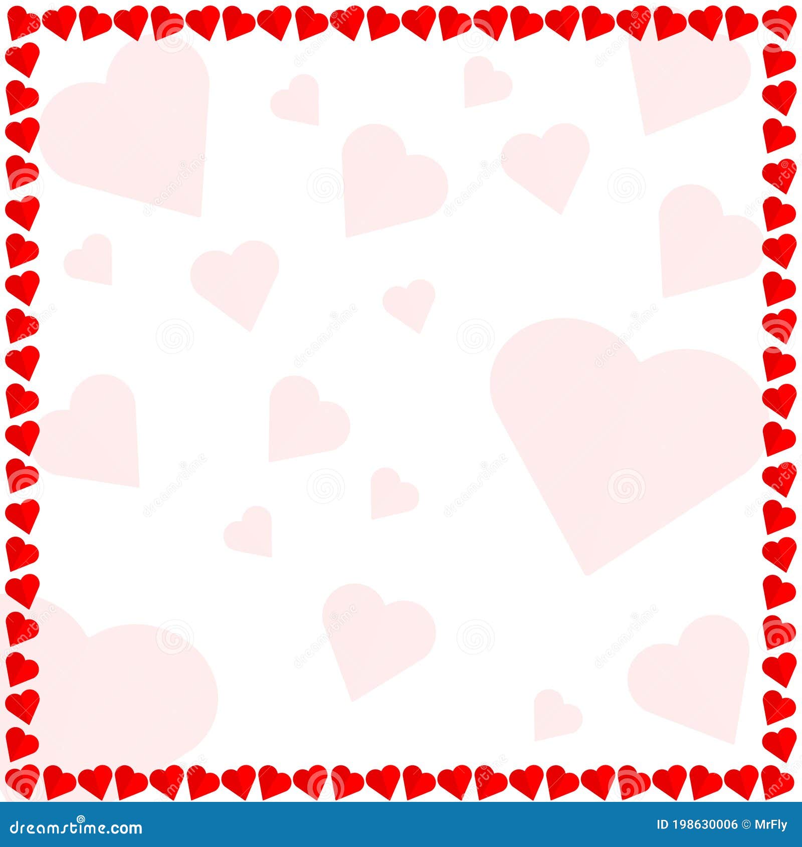 Frame Of Hearts Vector Illustration | CartoonDealer.com #107222148