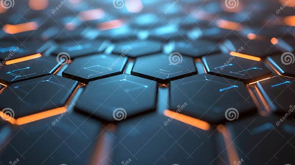 A Minimalistic Hexagon Pattern in Soft Gray and Blue Tones ...