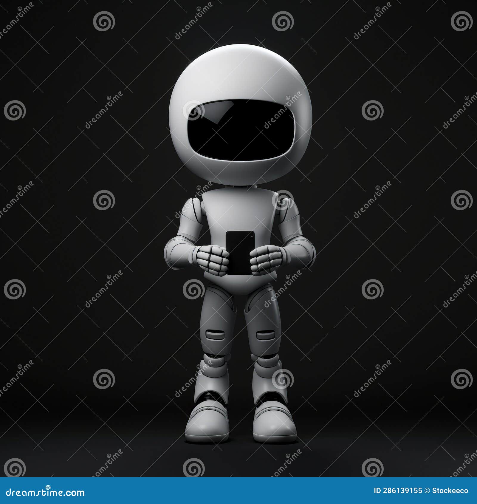Minimalistic Hi-tech Doll Designed by Jonathan Ive Stock Illustration ...