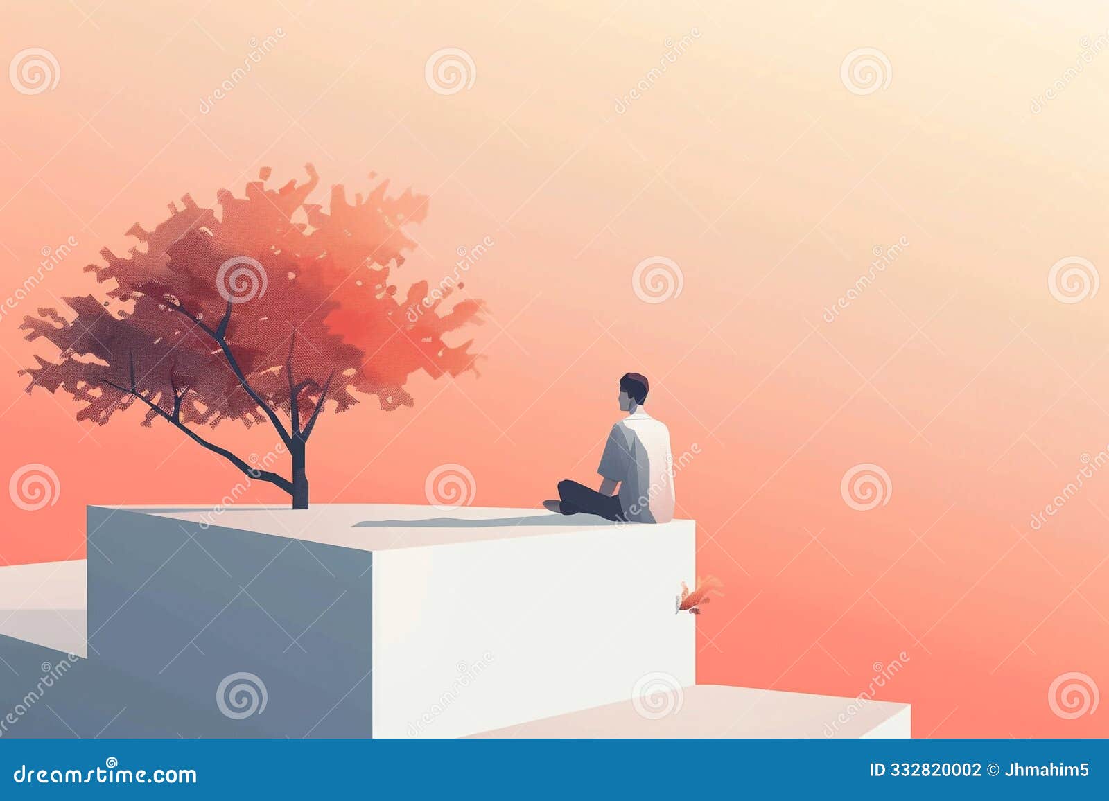 A Minimalistic Illustration Captures the Idea of Rebuilding Oneself ...