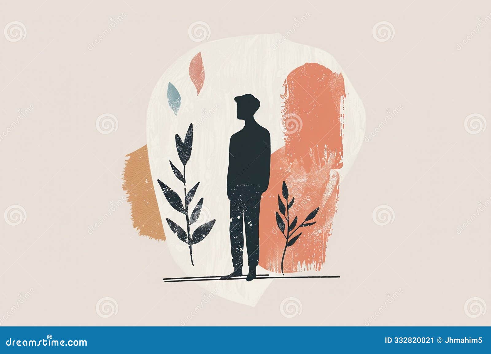 A Minimalistic Illustration Captures the Idea of Rebuilding Oneself ...