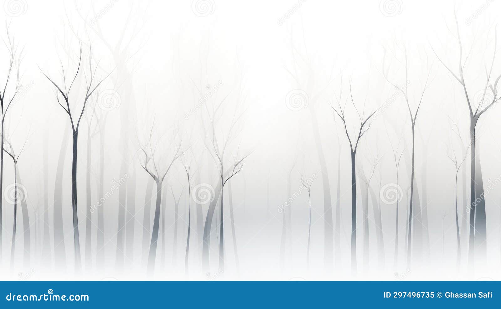 A Minimalistic Illustration of a Forest Stock Illustration ...