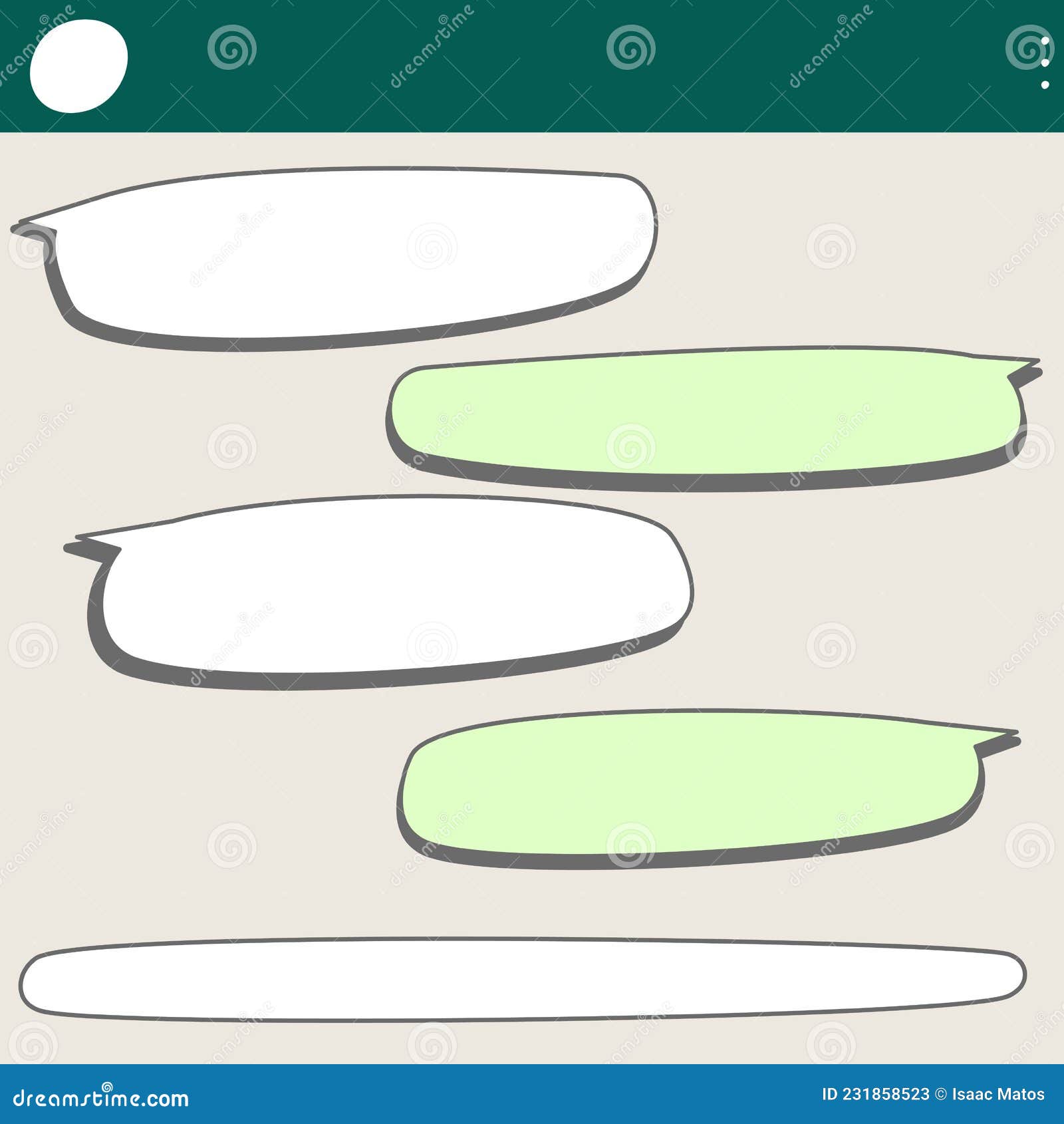 Two Conversation Balloons In Flat Design, For Chat Application Logo ...
