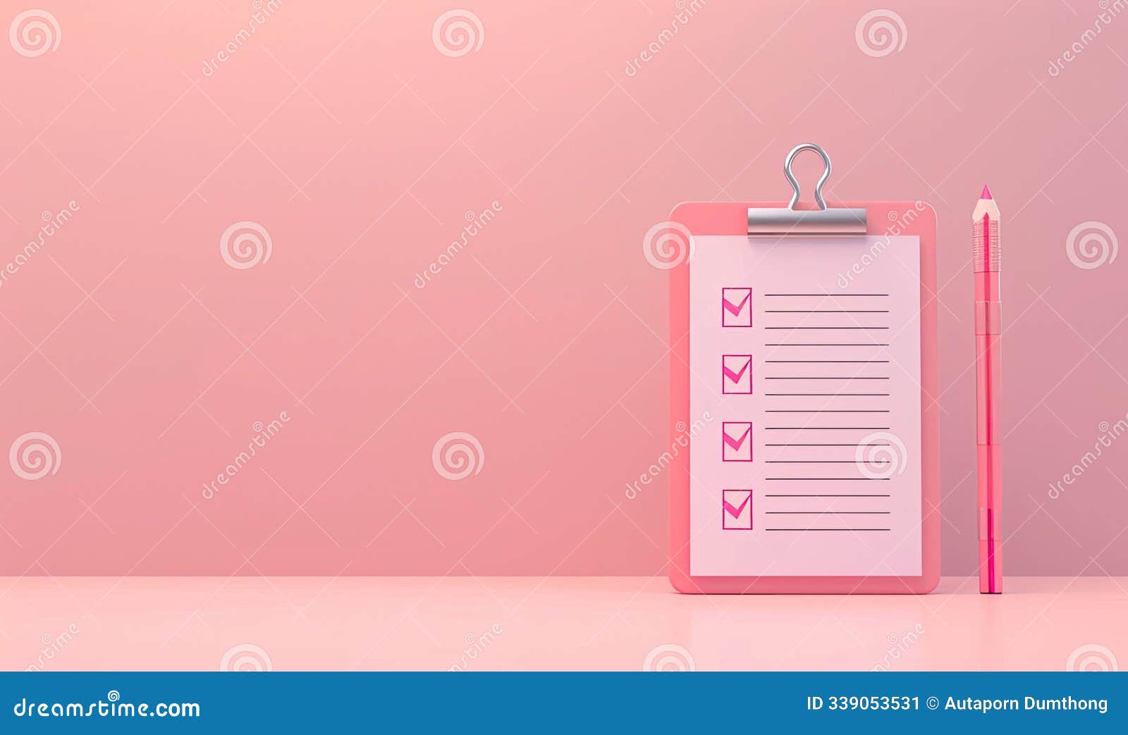 Minimalistic Checklist Icon With Check Mark Cartoon Vector ...