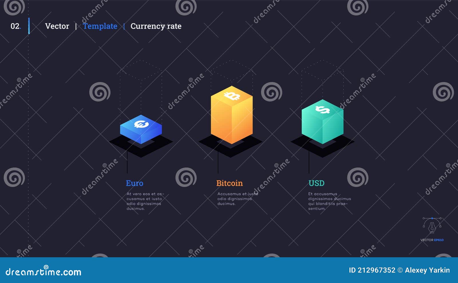 Minimalistic Infographic Presentation Slide. Stock Vector ...
