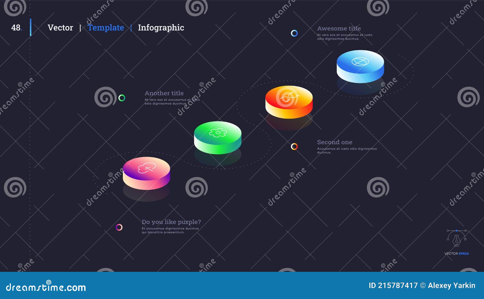 Minimalistic Infographic Presentation Slide. Stock Vector ...