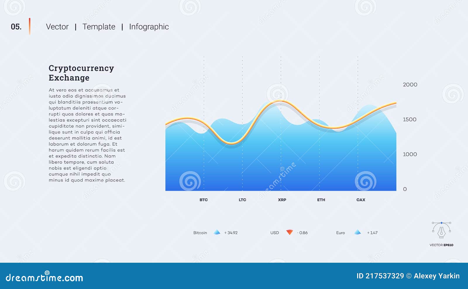 Minimalistic Infographic Presentation Slide. Stock Vector ...