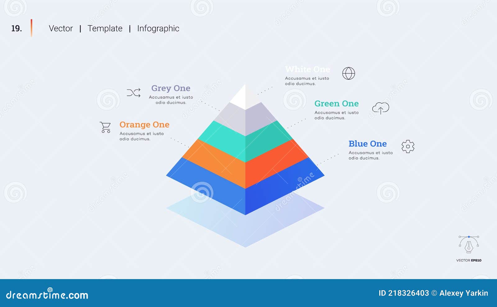 Minimalistic Infographic Presentation Slide. Stock Vector ...