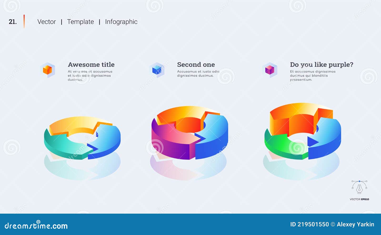 Minimalistic Infographic Presentation Slide. Stock Vector ...