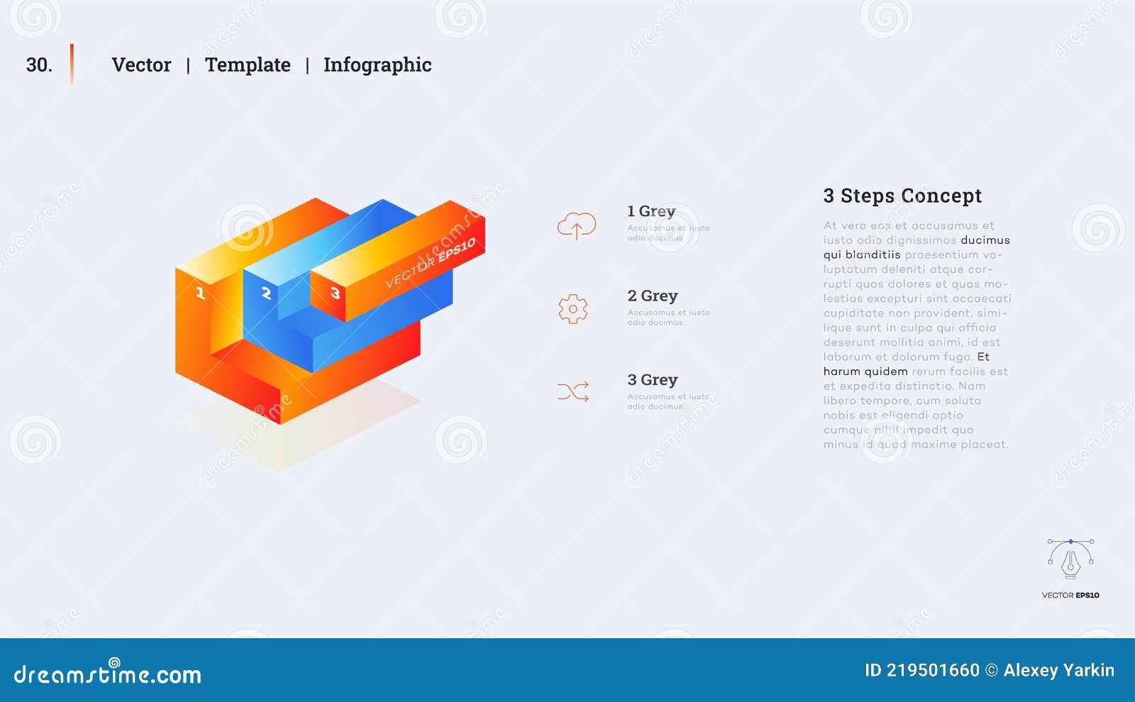 Minimalistic Infographic Presentation Slide. Stock Vector ...