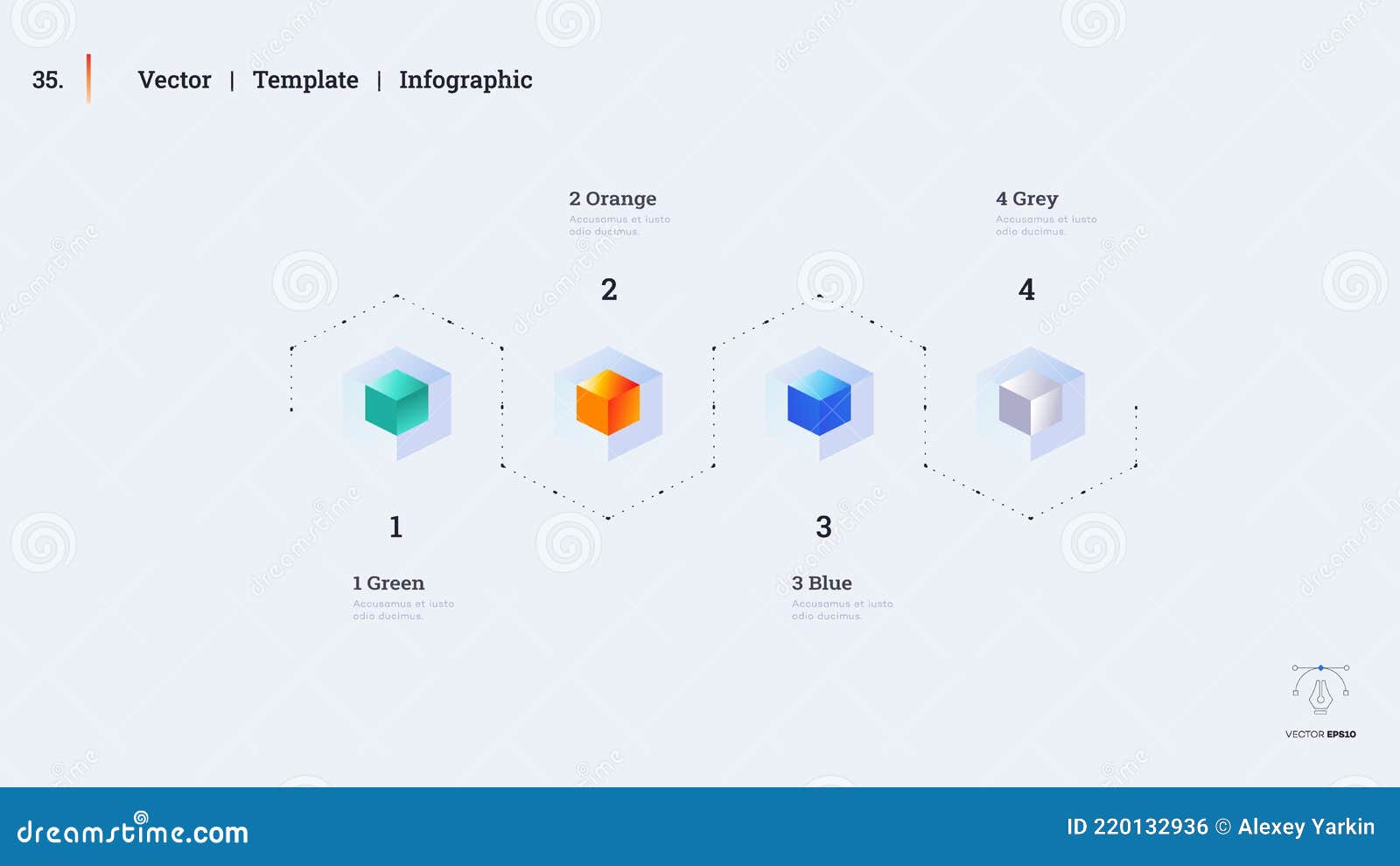 Minimalistic Infographic Presentation Slide. Stock Vector ...