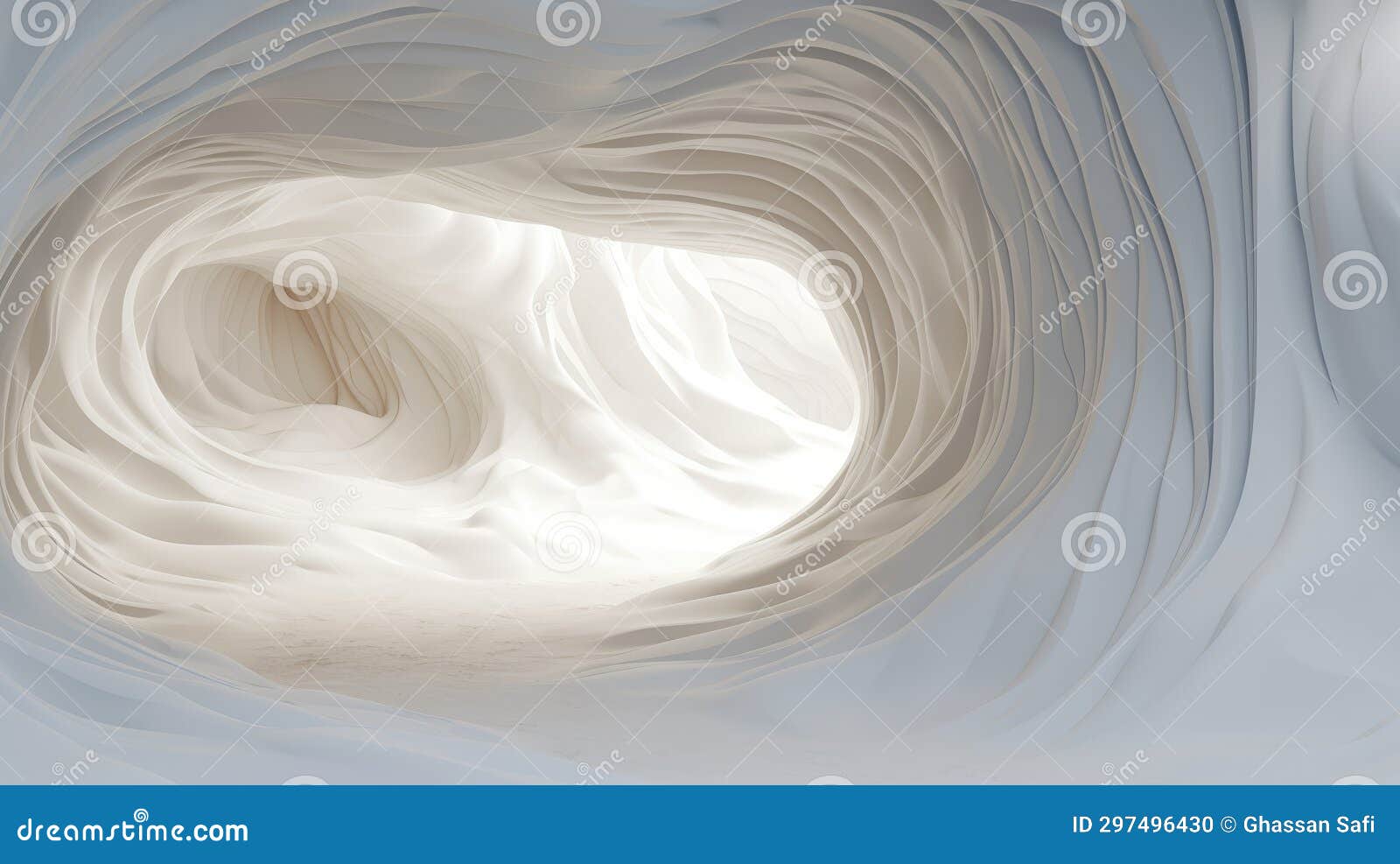 A Minimalistic Landscape Format Illustration of a Cave Stock ...