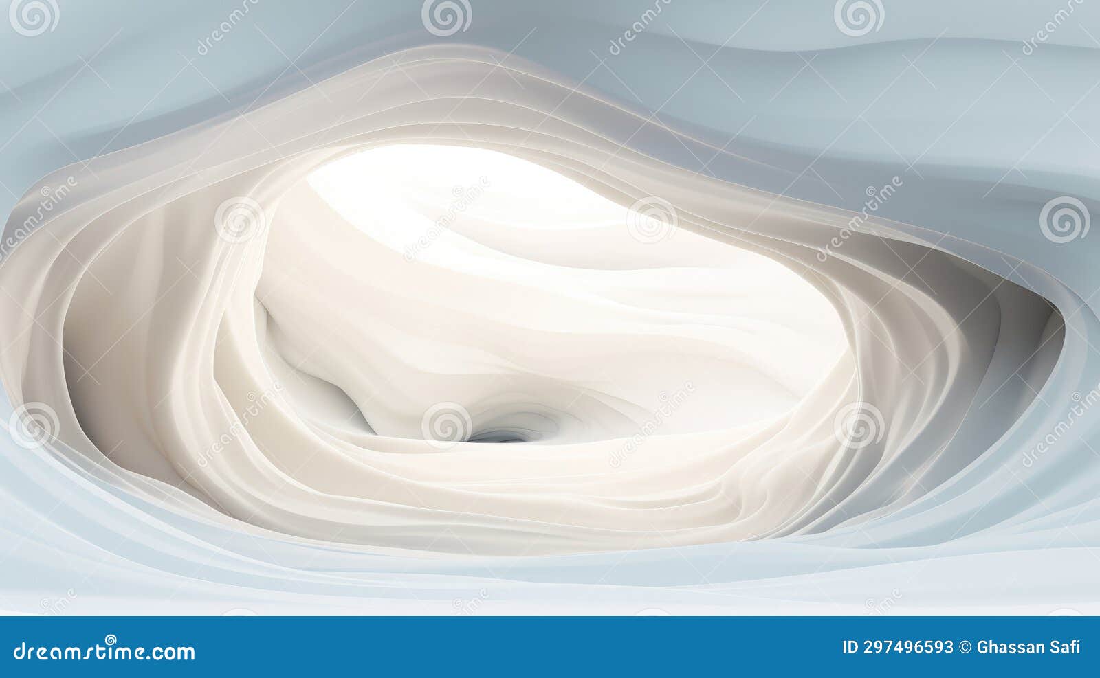 A Minimalistic Landscape Format Illustration of a Cave Stock ...