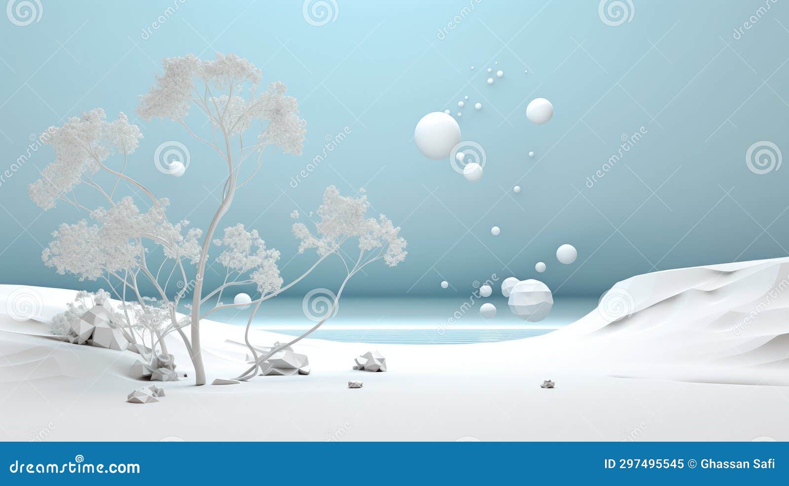 A Minimalistic Landscape Format Illustration of a Sandy Beach Stock ...