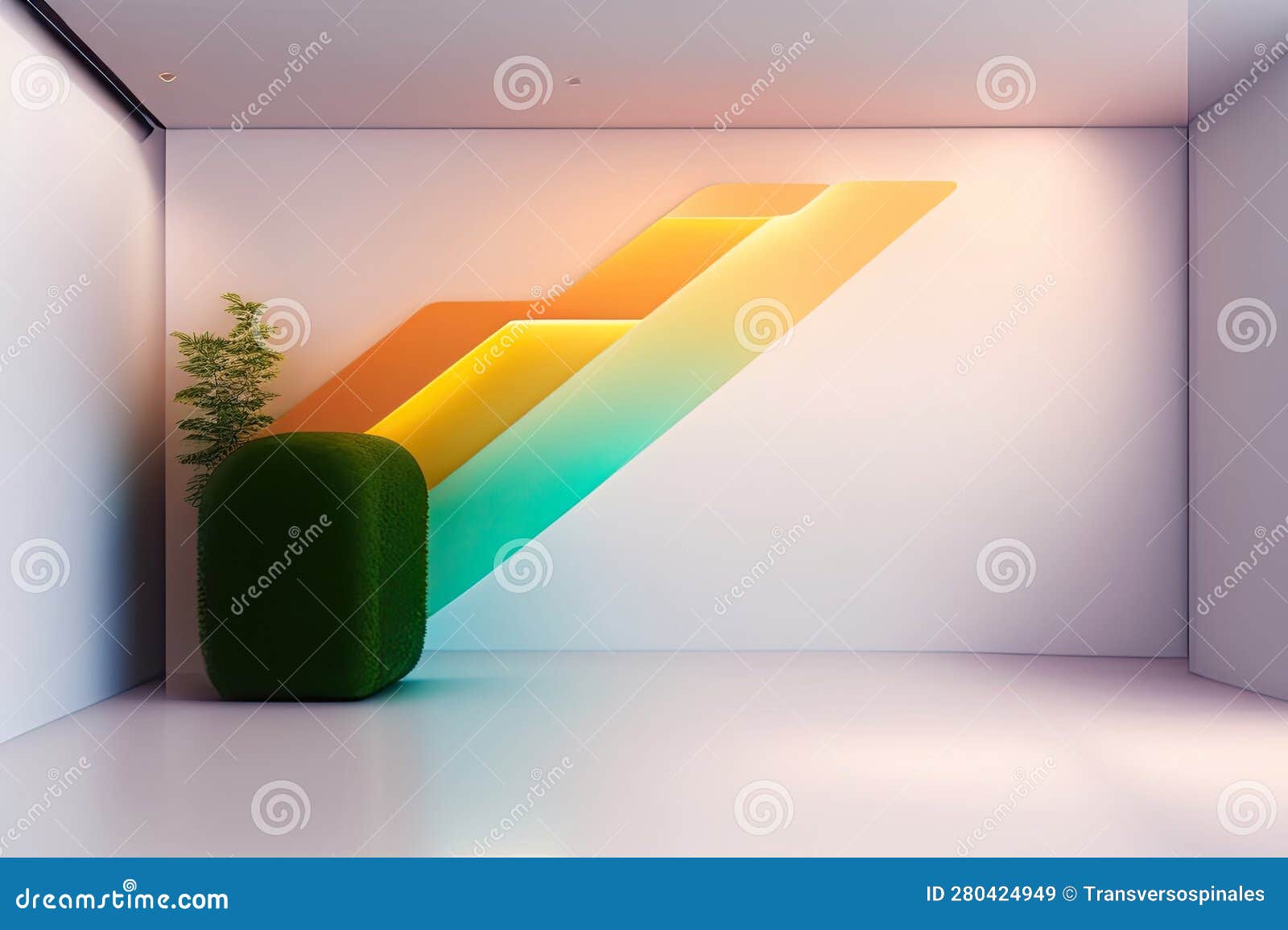 Minimalistic Light Background Generative AI Stock Illustration ...
