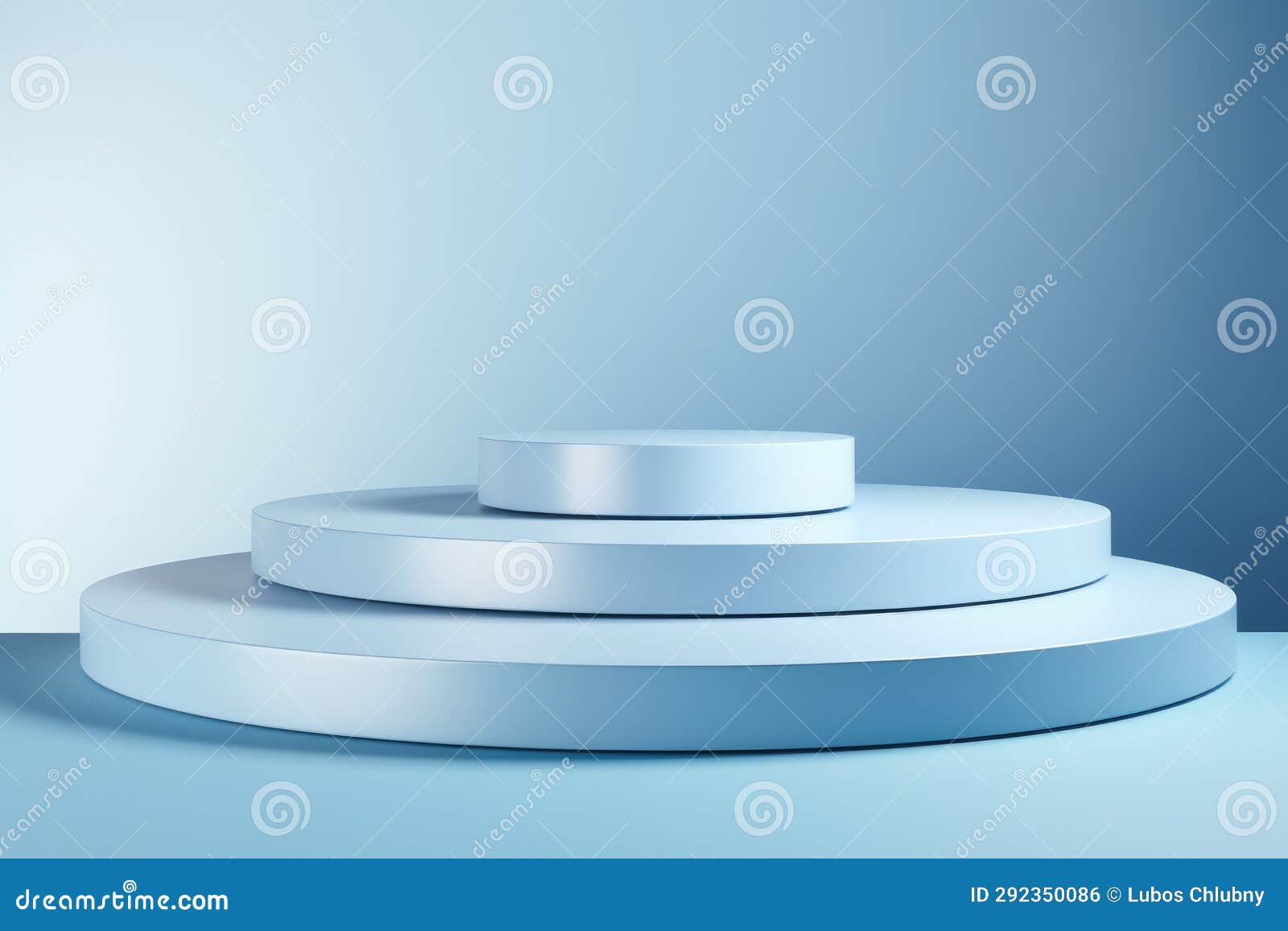 Minimalistic Light Blue Background for Product Presentation with ...
