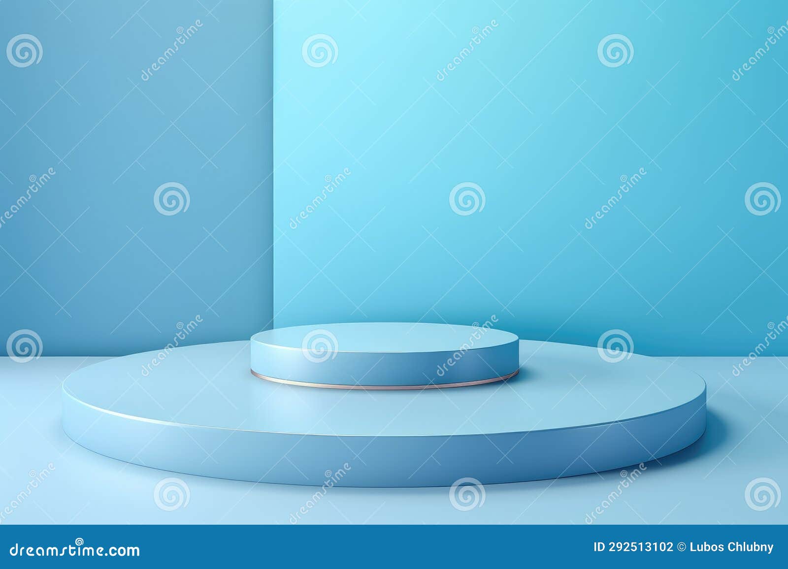 Minimalistic Light Blue Background for Product Presentation with ...