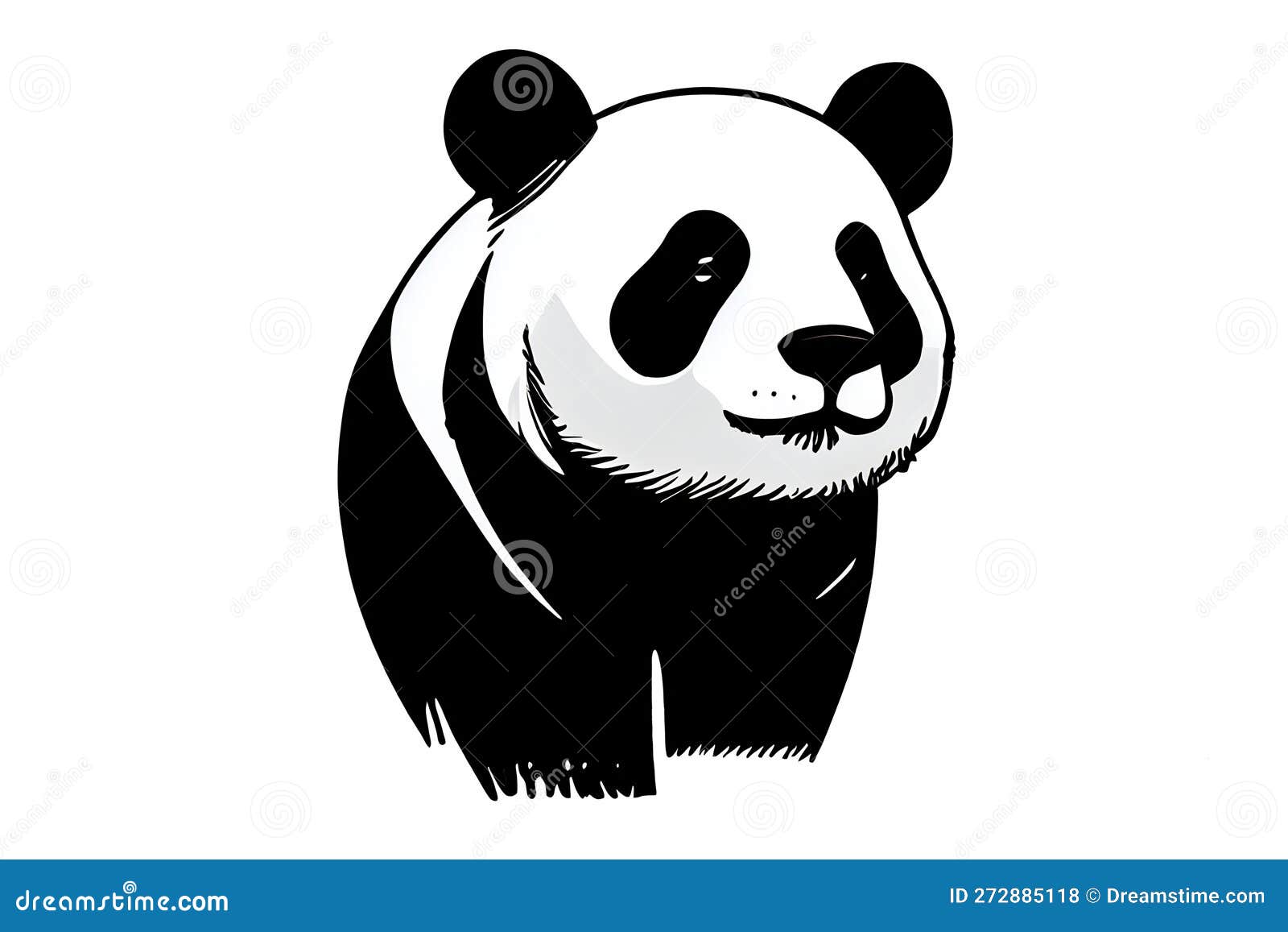 A Minimalistic Logo Made of Featuring the Panda, Simple Shapes and ...