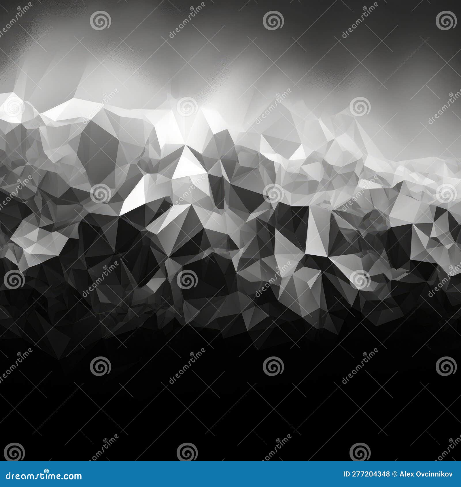 Minimalistic Low Polygon Background Design in Black and White for ...