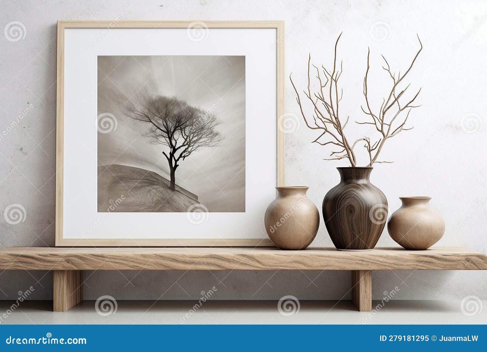 Minimalistic Luxurious Decoration. Interior Design Example with Natural ...