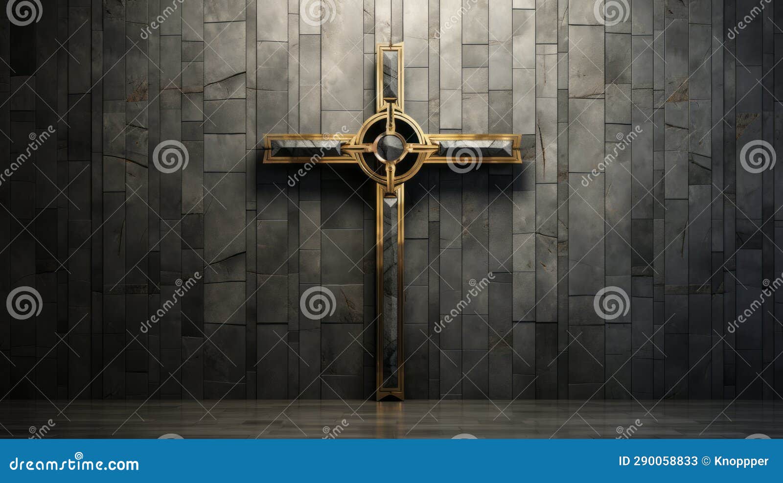 Minimalistic Catholic Cross Design Ai Generated Stock Image - Image of ...
