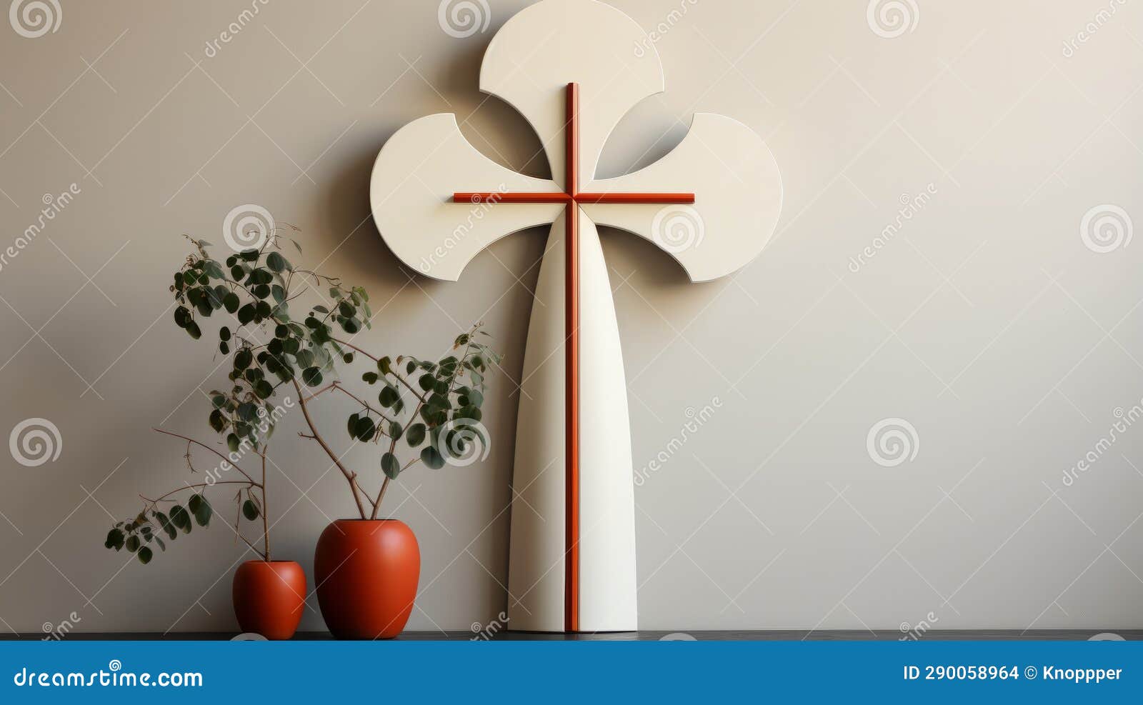 Minimalistic Catholic Cross Design Ai Generated Stock Illustration ...