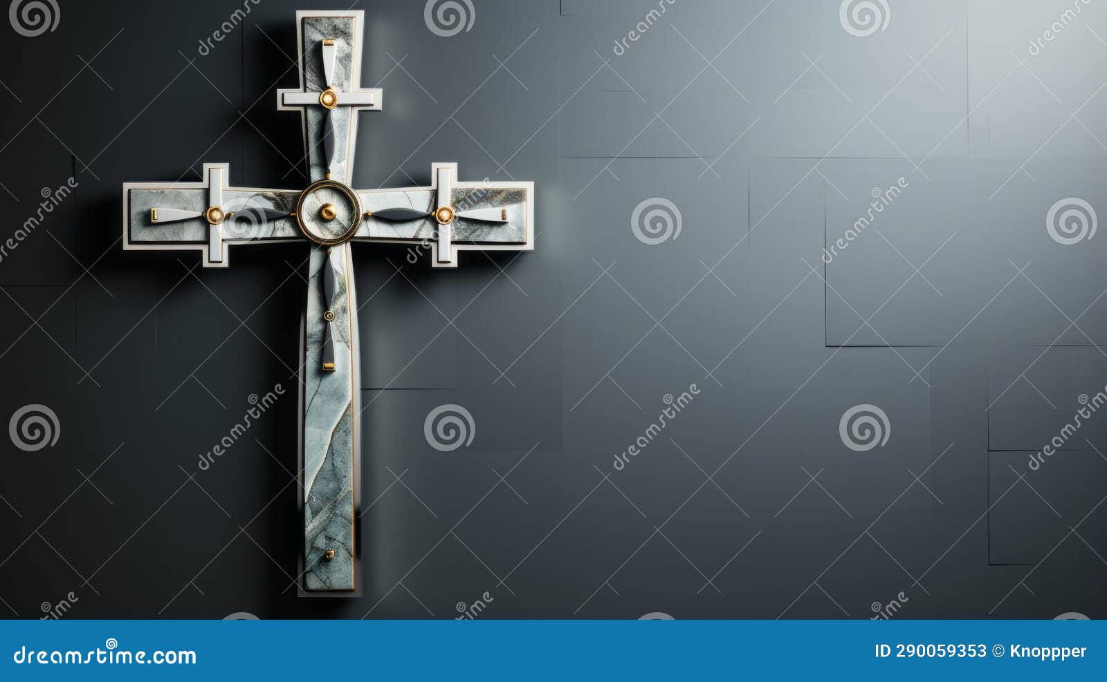 Minimalistic Catholic Cross Design Ai Generated Stock Image - Image of ...
