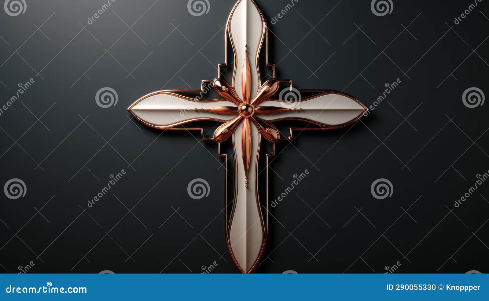 Minimalistic Catholic Cross Design Ai Generated Stock Illustration - Illustration of worship ...