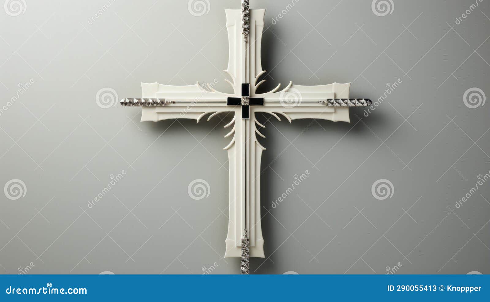 Minimalistic Catholic Cross Design Ai Generated Stock Illustration - Illustration of holy ...