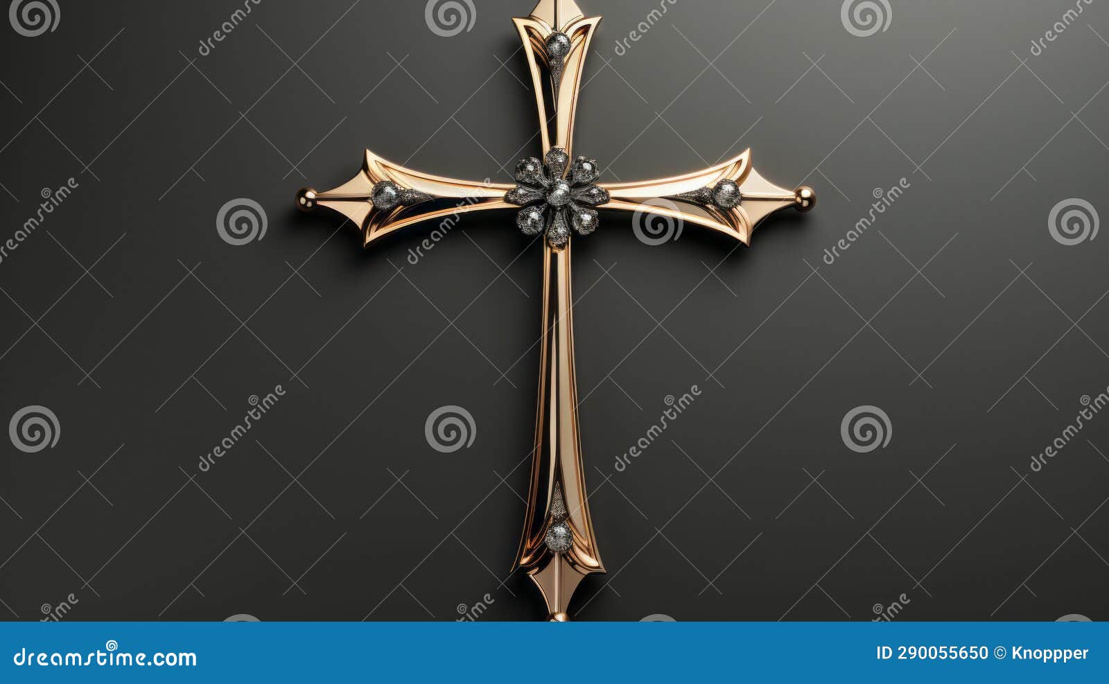 Minimalistic Catholic Cross Design Ai Generated Stock Illustration ...