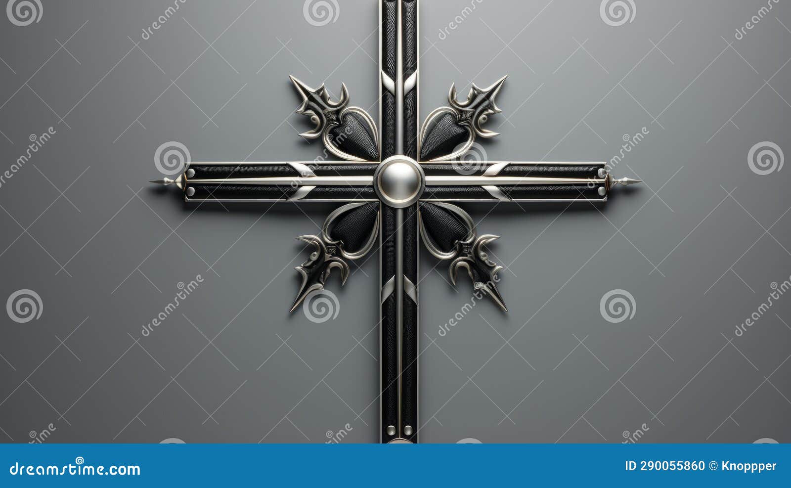 Minimalistic Catholic Cross Design Ai Generated Stock Illustration - Illustration of ...
