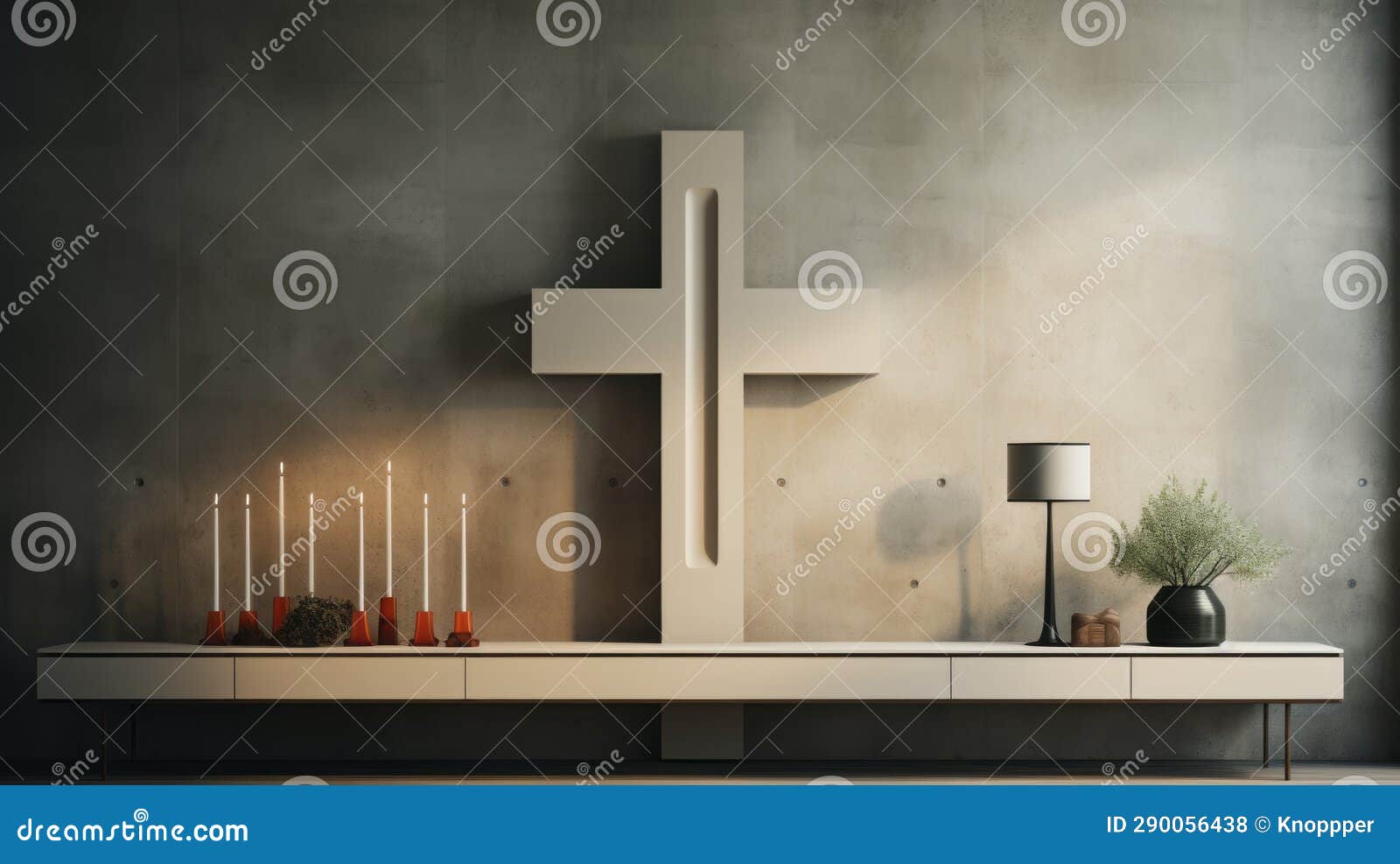 Minimalistic Catholic Cross Design Ai Generated Stock Illustration ...
