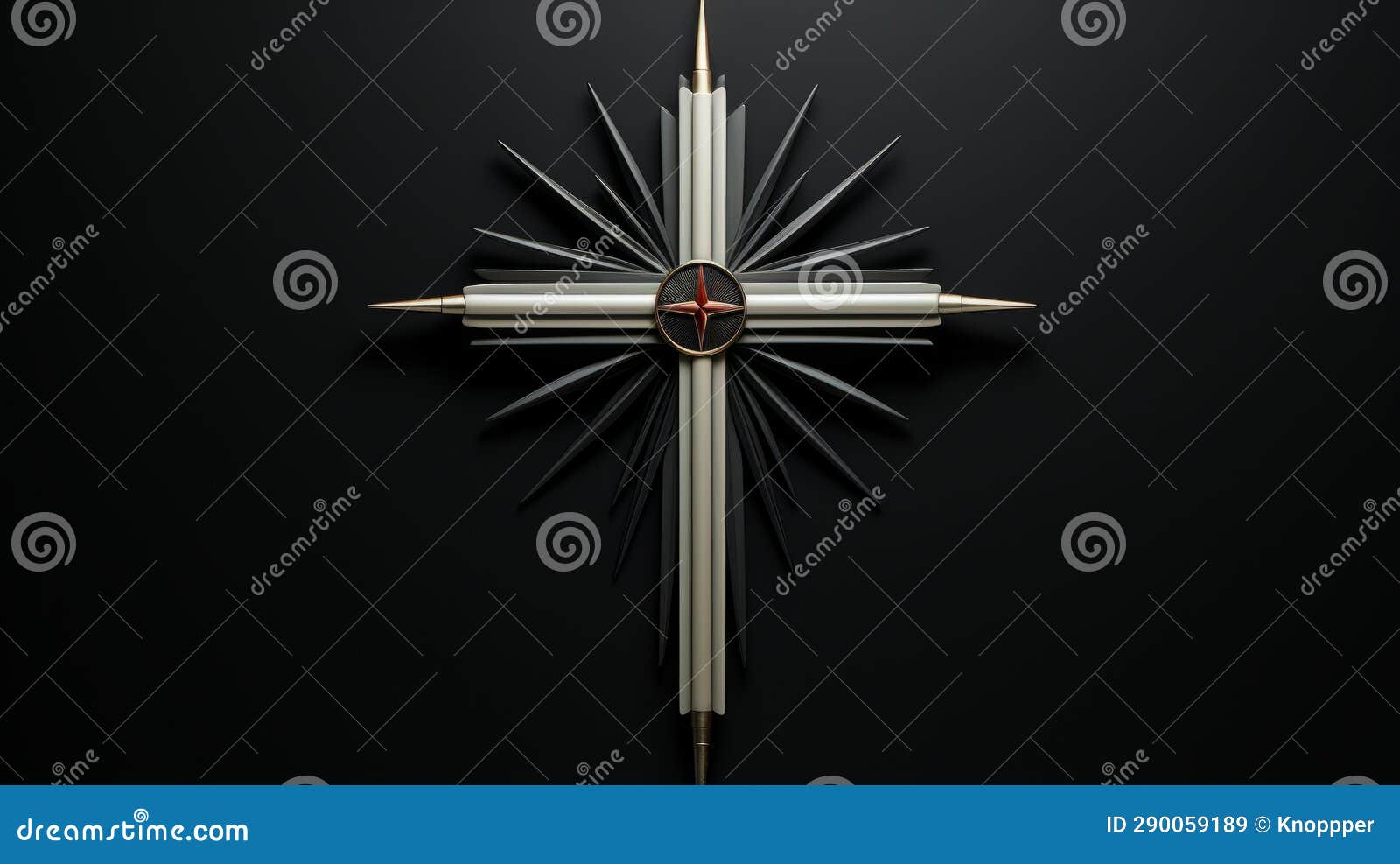 Minimalistic Catholic Cross Design Ai Generated Stock Illustration ...