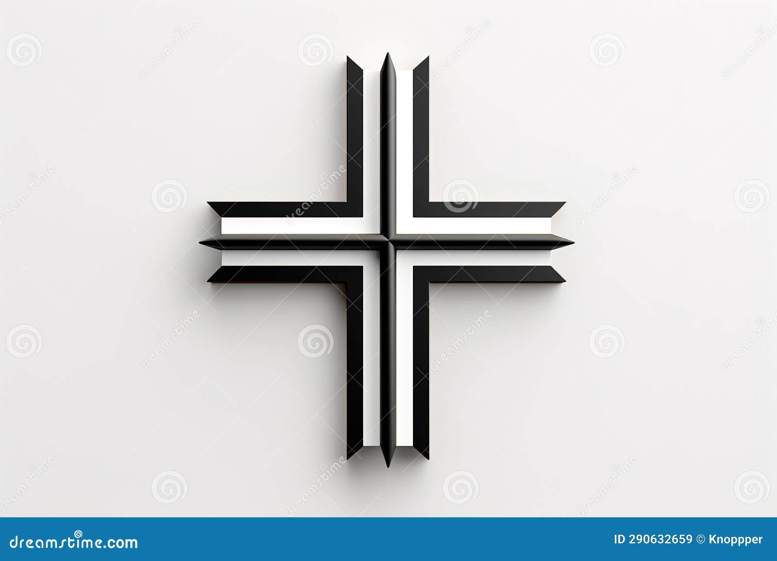 Minimalistic Modernist Cross Design Ai Generated Stock Illustration ...