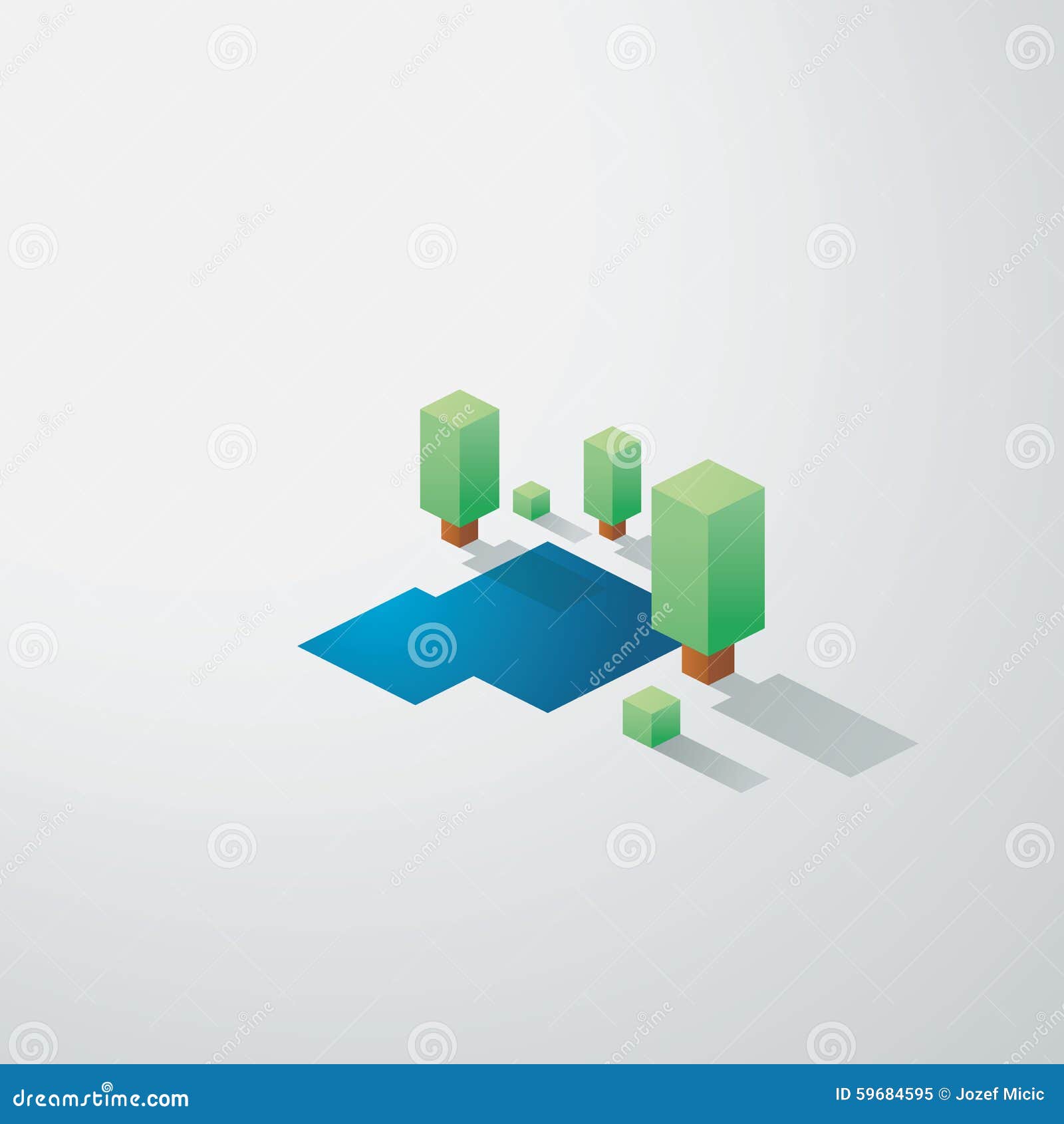 Minimalistic Nature Landscape Background. Low Poly Stock Vector ...